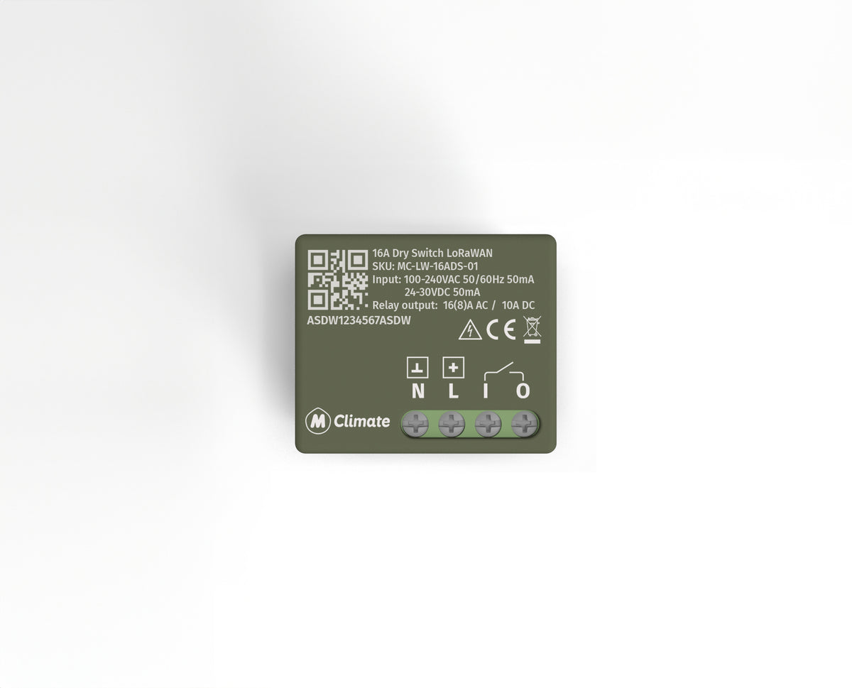 MClimate 16A Dry Switch LoRaWAN | MClimate