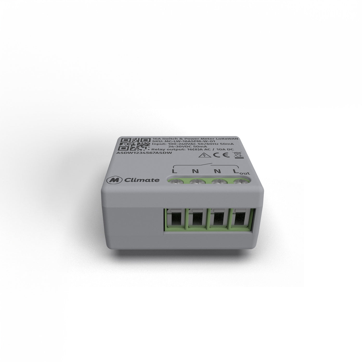 MClimate 16A Switch & Power Meter LoRaWAN | MClimate